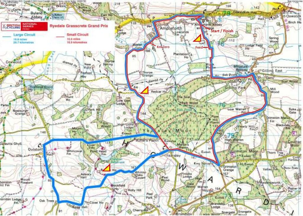 Ryedale course map | velouk.net